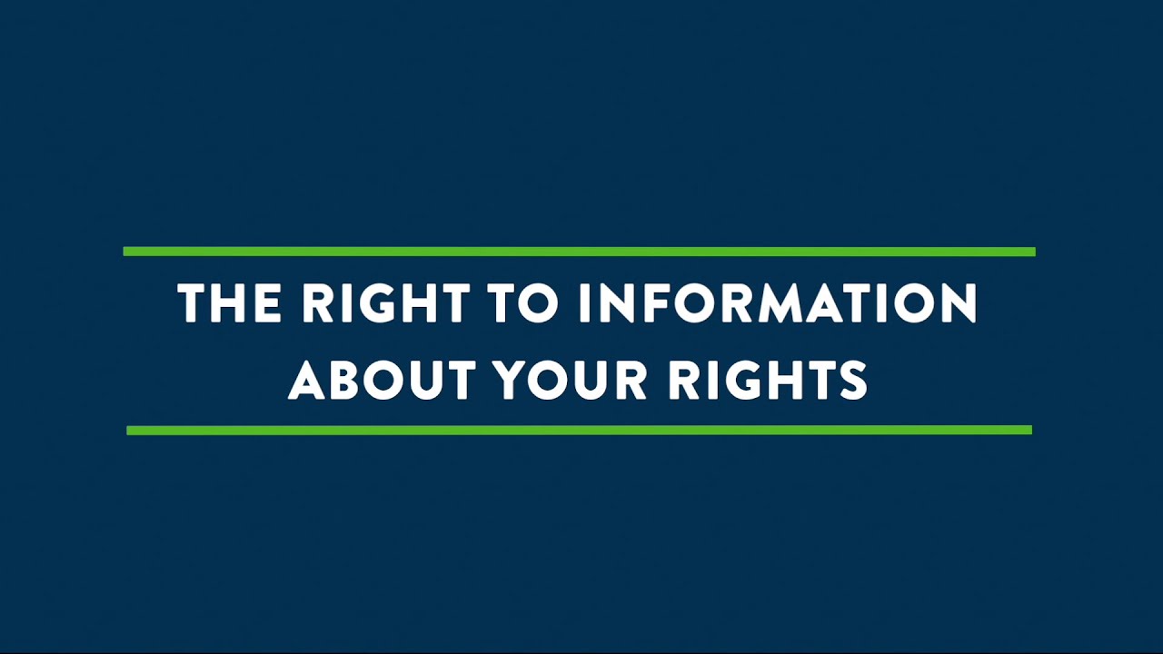 The Right to Information About Your Rights | Minnesota Waiver Bill of ...