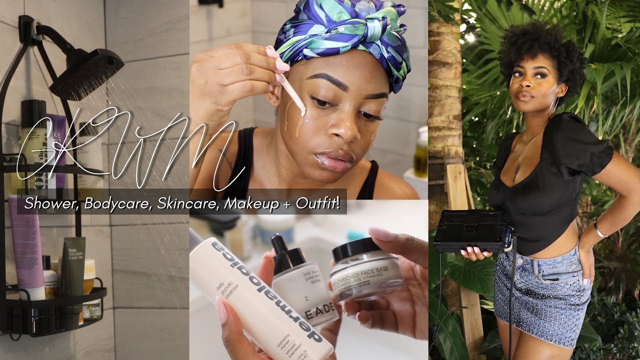 HEAD-TO-TOE GRWM | Shower, Bodycare, Skincare, Makeup + Outfit! - YouTube