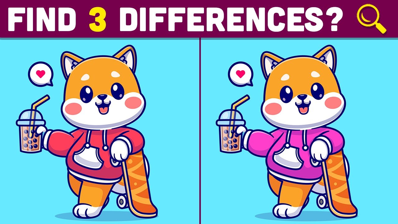 Spot the Difference | Easy to Hard Find the Difference Puzzles | #Ep45 ...