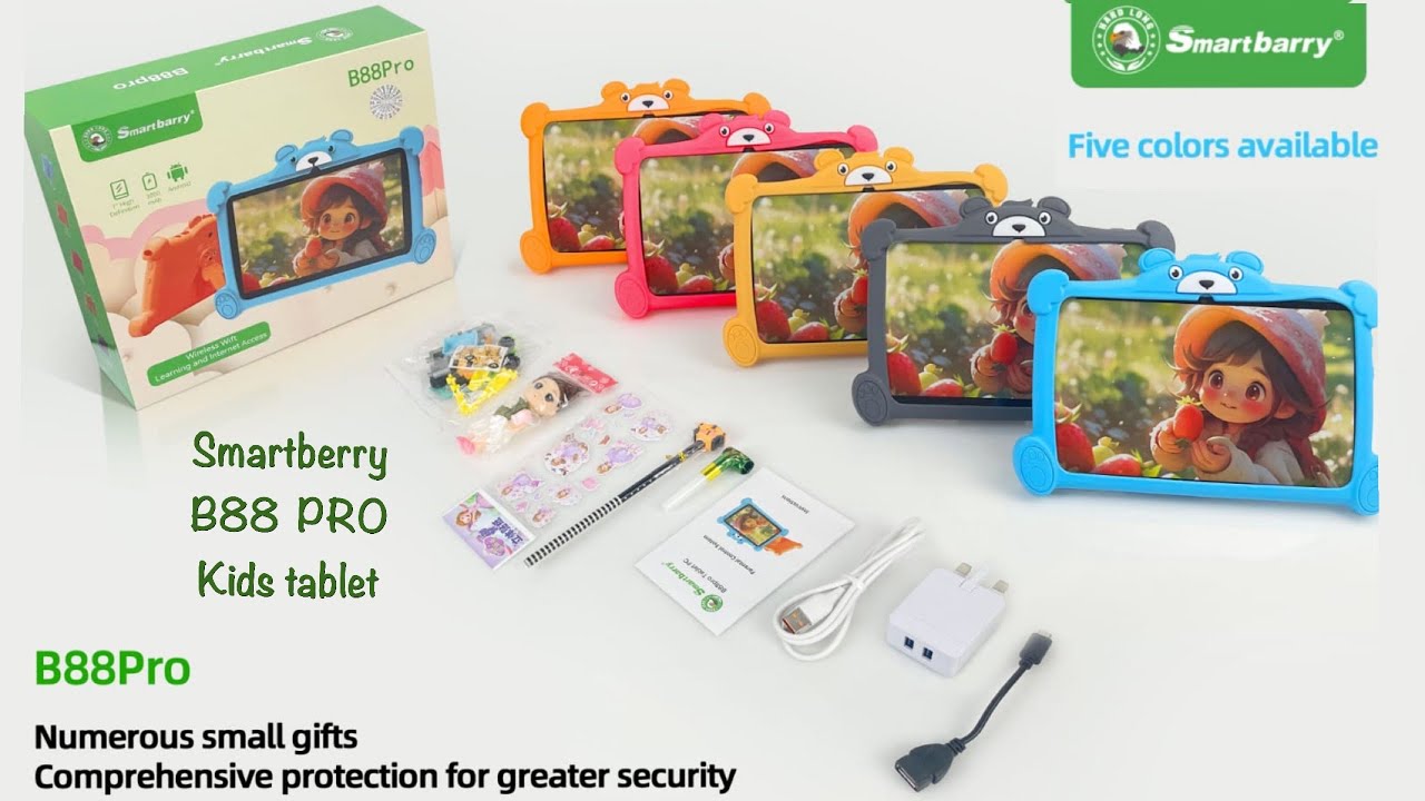 B88 PRO 7Inch Kids Smart berry Tablet Android HD Display WiFi-Dual ...