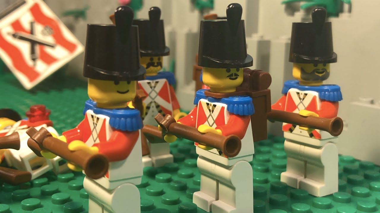 Lego Pirates: British vs French Battle for the Colony Stop Motion - YouTube