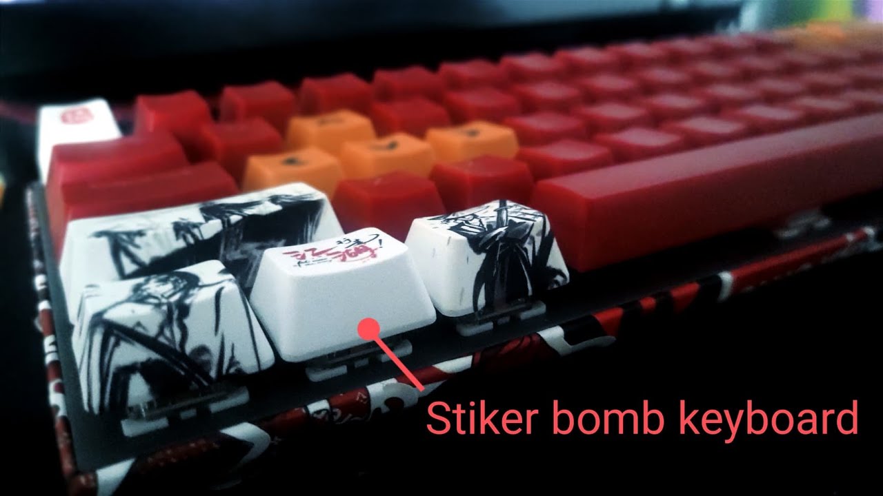 Sticker Bomb Keyboard Tsunami MK-61 - YouTube