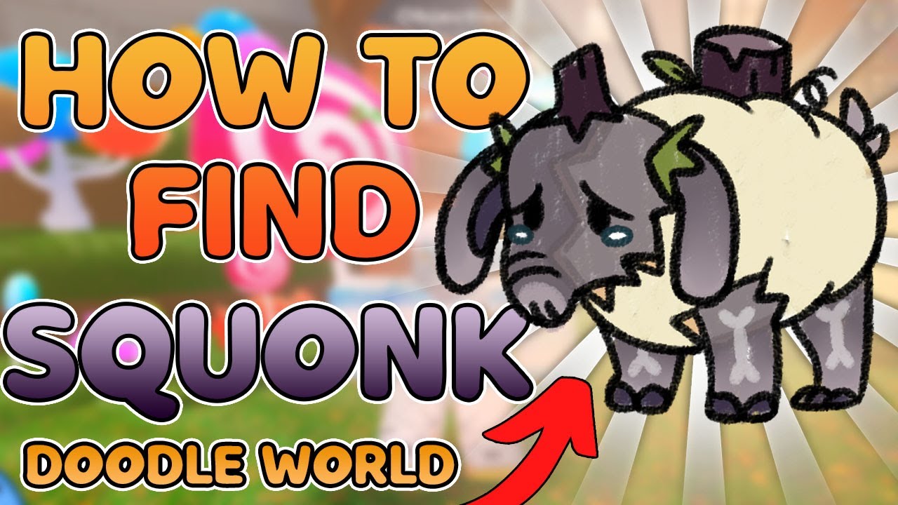 [RARE DOODLE] HOW TO FIND SQUONK IN DOODLE WORLD - ROBLOX - YouTube