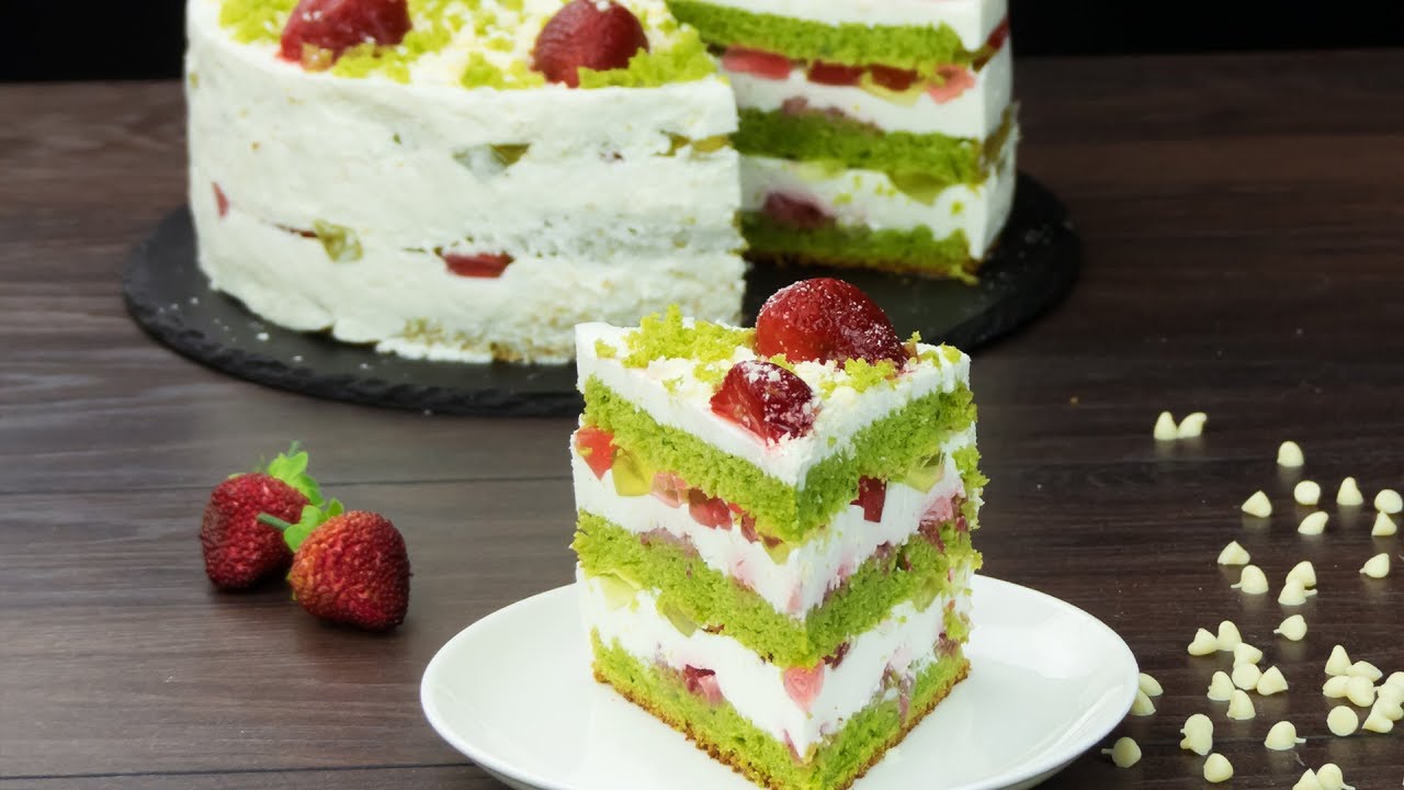 Tarta de terciopelo verde - ¡Un postre espectacular natural y sin ...