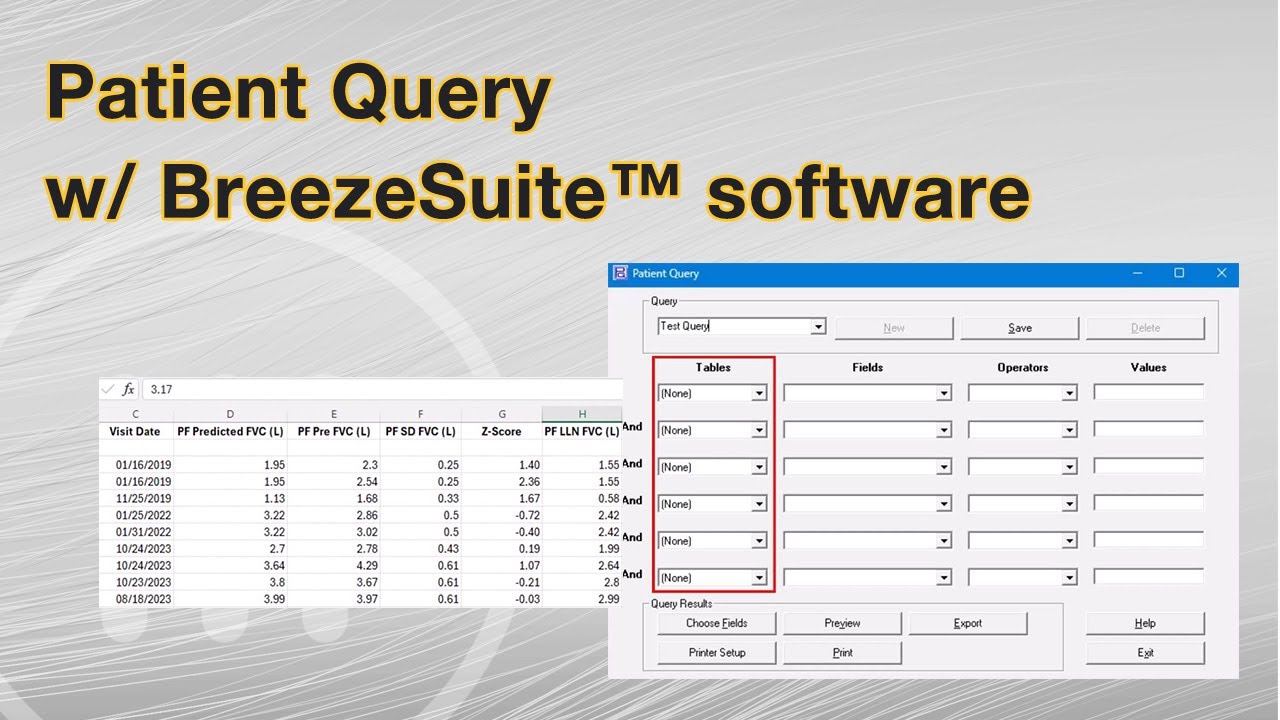 Patient Query with BreezeSuite™ software - YouTube