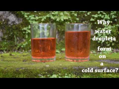Why water droplets form on a cold surface? - YouTube