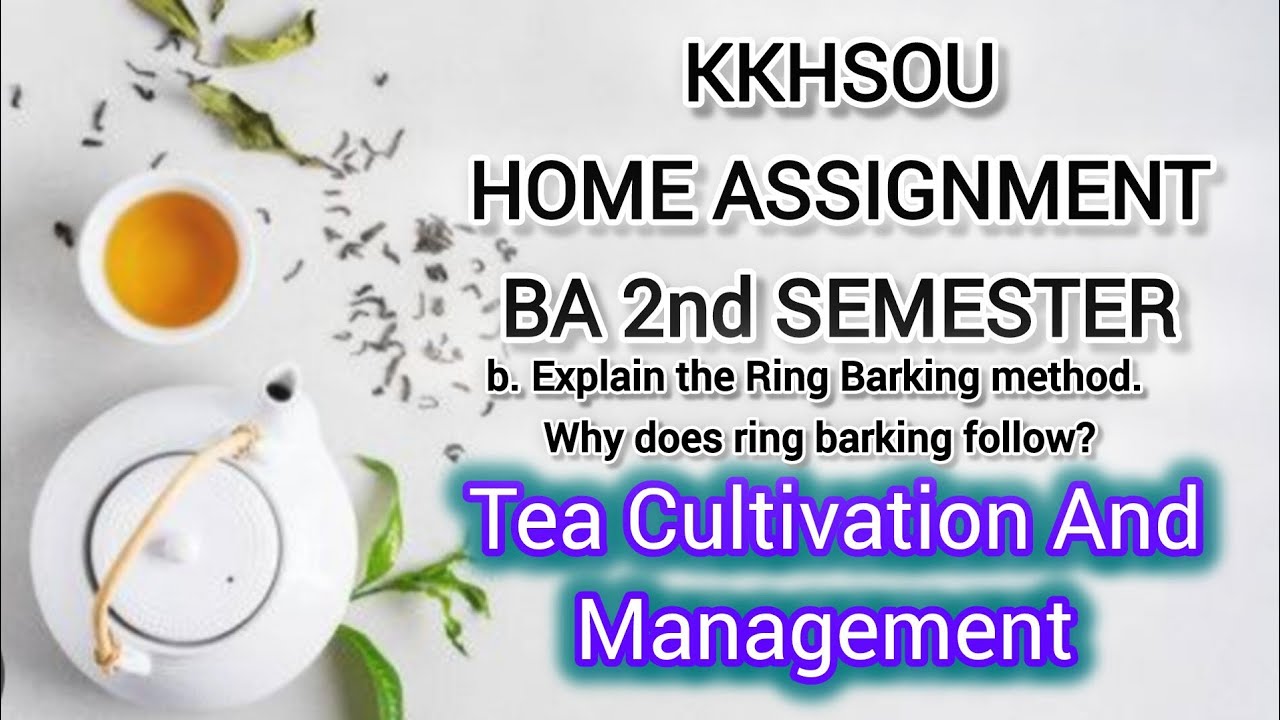 #kkhsou home Assignment ba 2nd semester/ RING BARKING METHOD - YouTube