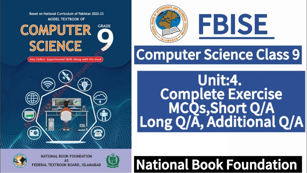 Class 9 Computer Unit 4,Complete Exercise| New Syllabus 2024 ...