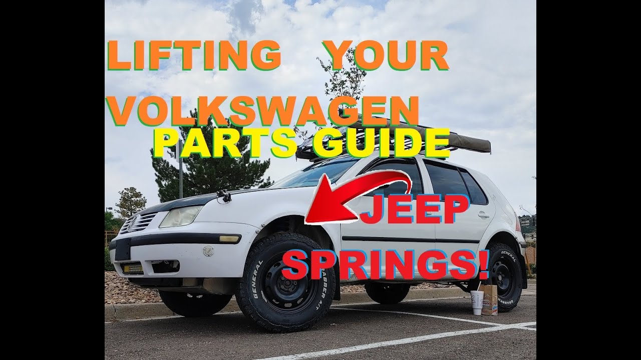 MK4 VW Golf Jeep Suspension Lift[PARTS WALKAROUND] - YouTube
