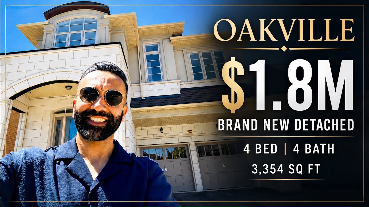 What $1.8M Gets You in Oakville | Brand New 4 Bed Detached House Tour ...