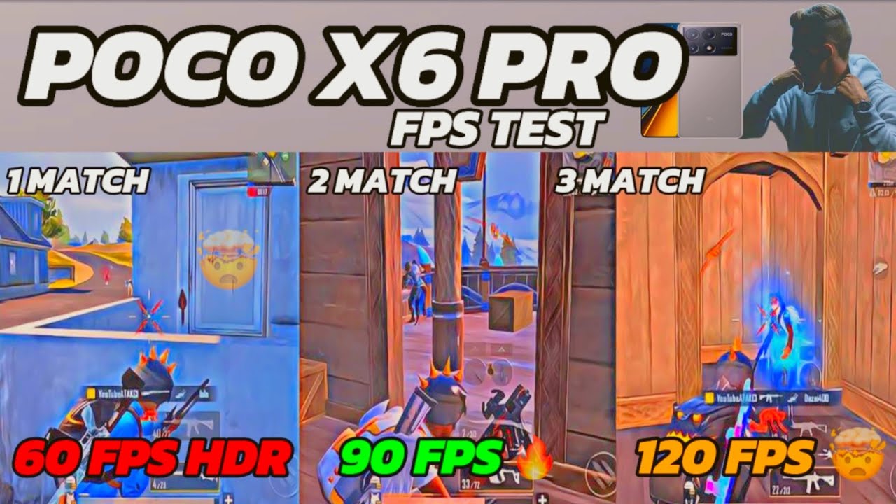 POCO X6 PRO LİVİK TEST 3 MATCHES 120 FPS? - YouTube