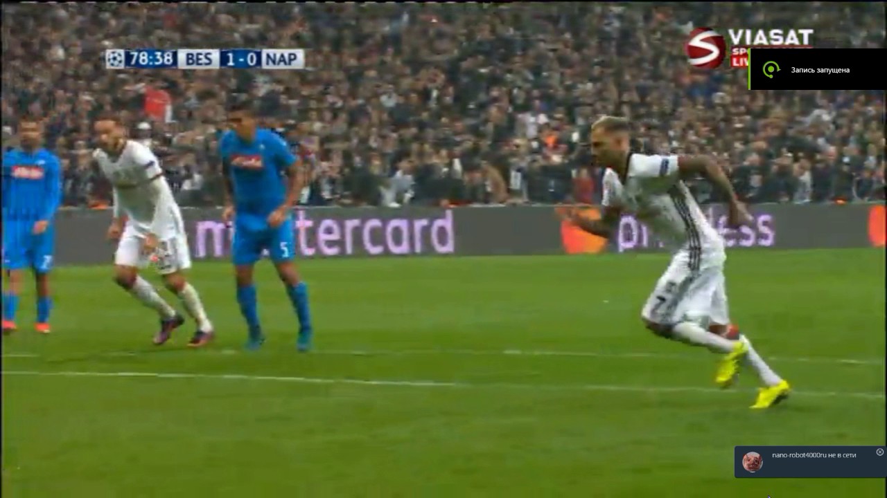 Gol Ricardo Quaresma Goal 1-0 - Besiktas vs Napoli - YouTube