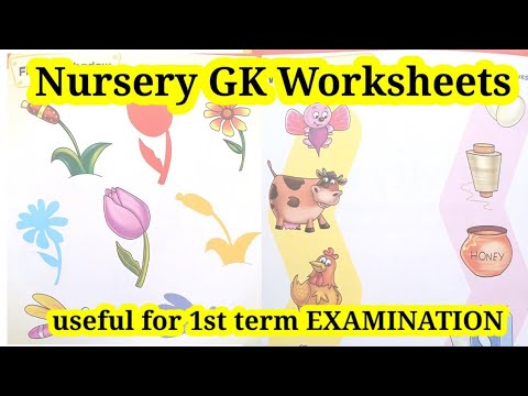 Nursery GK/EVS 1st term Exam | Nursery GK worksheet | General Knowledge ...