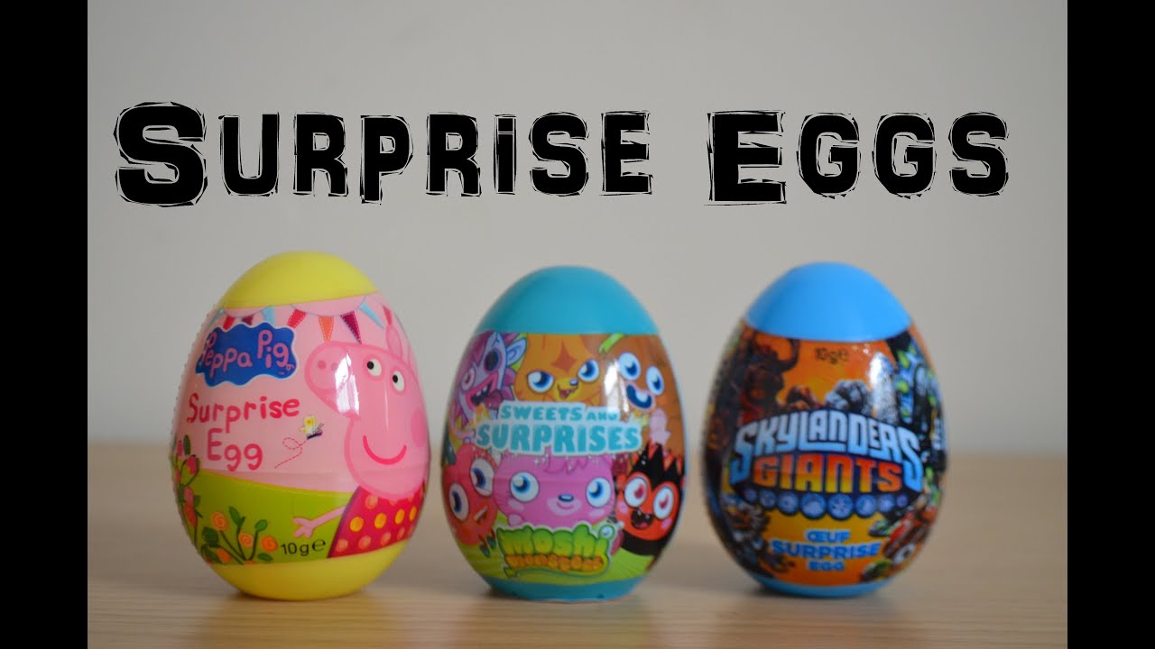 Surprise Eggs Skylanders Giants Moshi Monsters Peppa Pig Surprise Toy ...