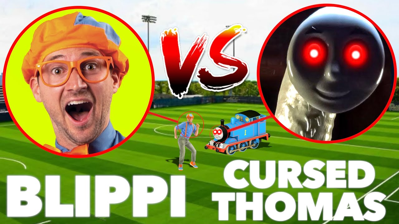 BLIPPI FIGHTS CURSED THOMAS IN REAL LIFE! - YouTube