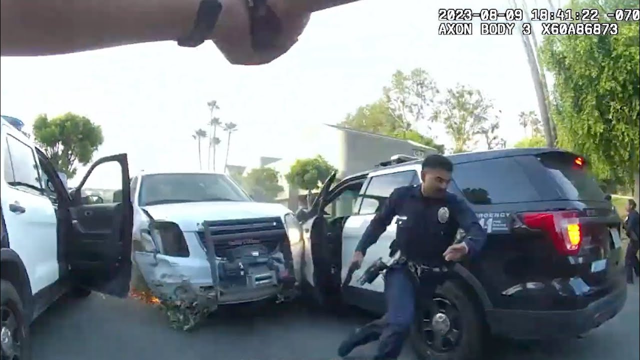 Bodycam: Man Rams Multiple Police Cars, Drives At Multiple Officers And ...