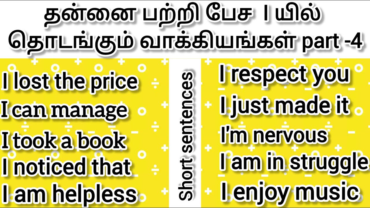 Day 17 ||100 sentences starting with I ||basic sentences in English ...