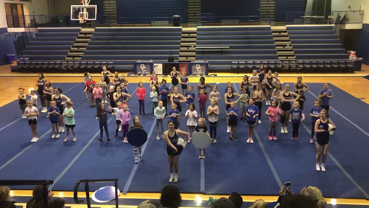 2020 OCHS Cheer Clinic Cheer - YouTube