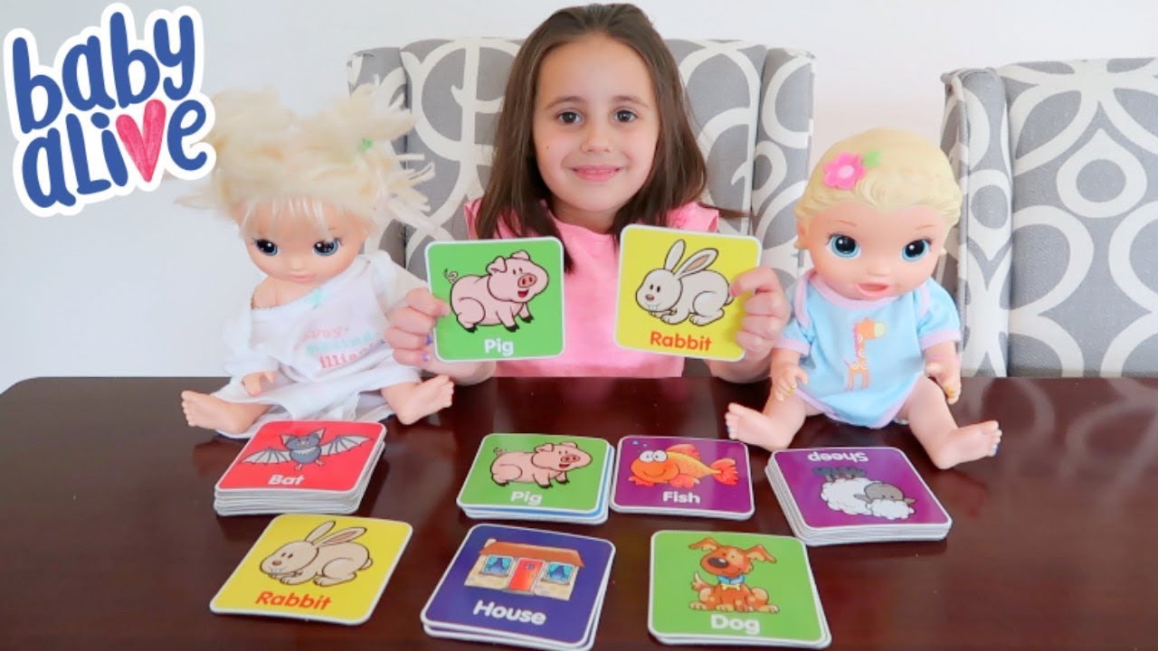 Baby Alive Plays Matching Game | ThePlusSideOfThings - YouTube