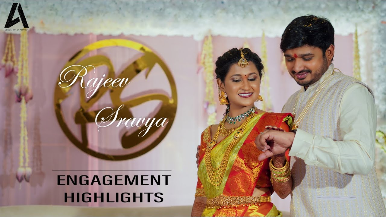Sravya & Rajeev Engagement Candid Highlights || Ultra HD 4k || Team ...