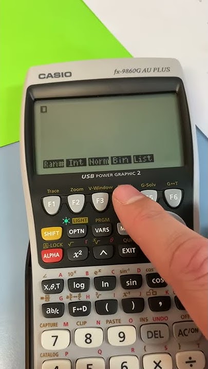 Random number generator on Graphics calculator - YouTube
