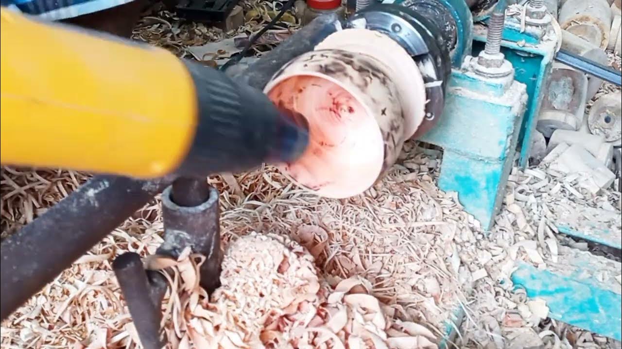 Amazing woodturning skill making wooden bowl. - YouTube
