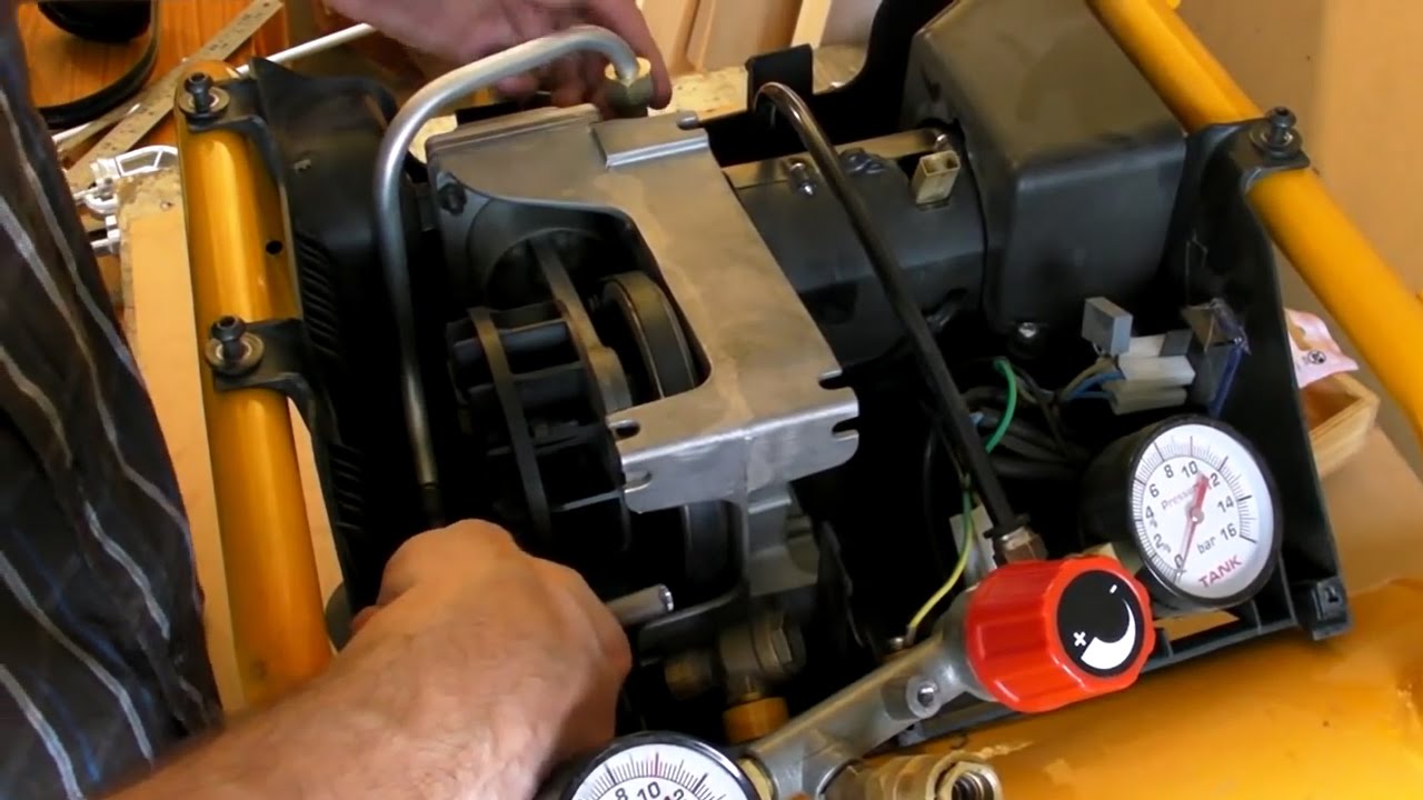Fixing Air Compressor - Replacing Intake Pipe - YouTube