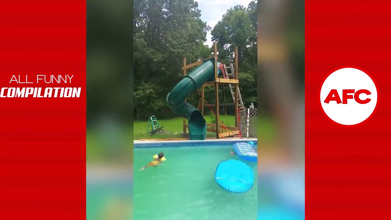 Top Water Slide Fails Compilation Funny Vines Part One Youtube