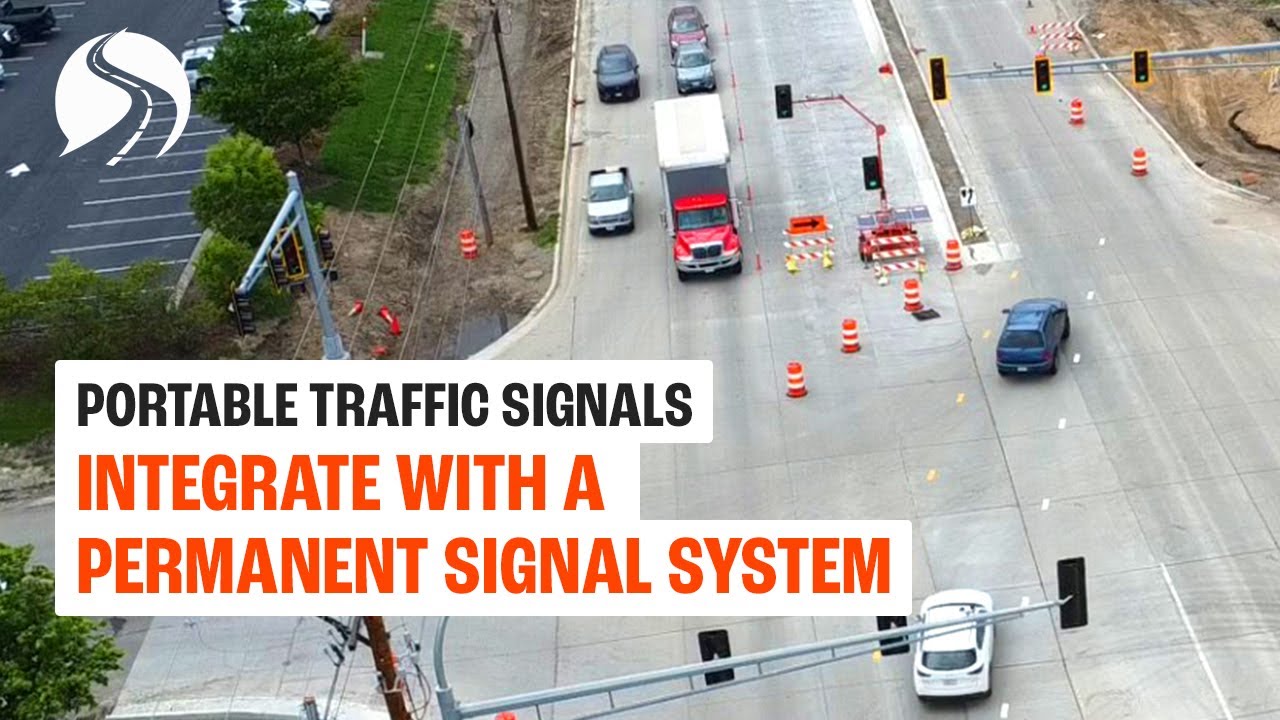 Portable Traffic Signal Deployment | Shoreview, Minnesota - YouTube