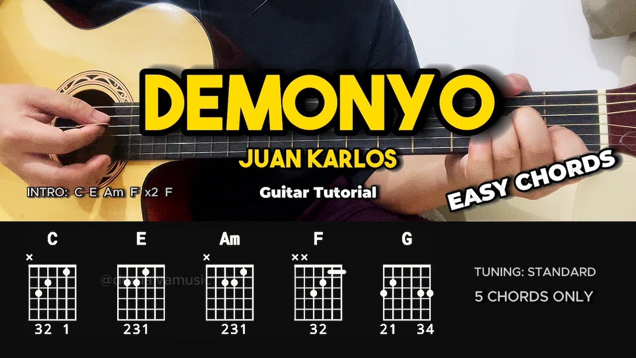 Demonyo (Redefined) - Juan Karlos | Easy Guitar Chords Tutorial For ...