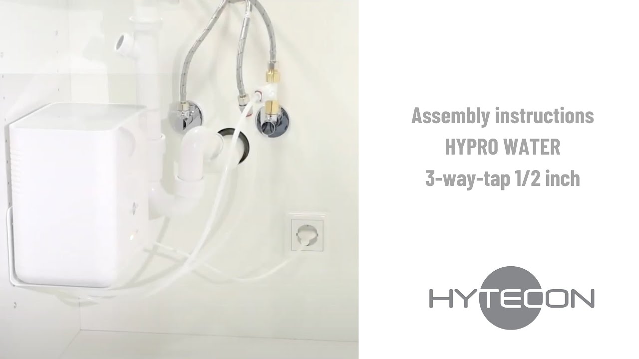 HYPRO WATER - 3 way tap - 1/2 inch - assembly instructions - YouTube
