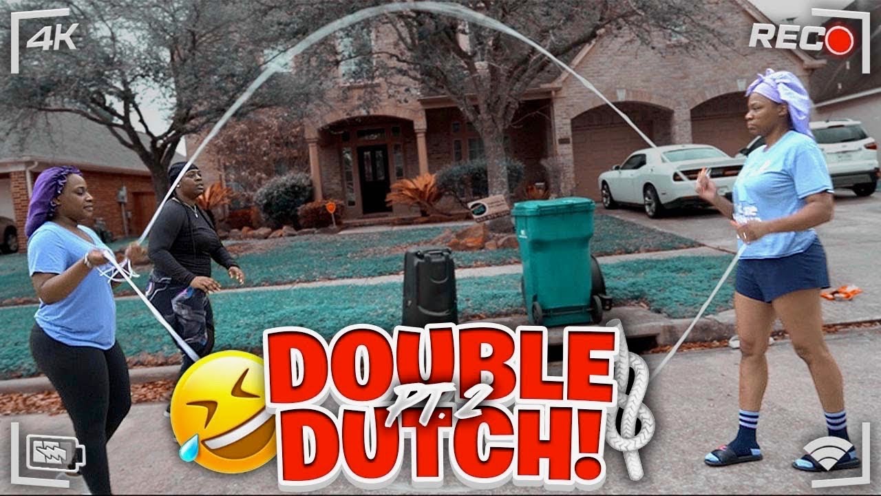 THEY FINALLY TAUGHT ME HOW TO DOUBLE DUTCH (HILARIOUS) PART 2 - YouTube