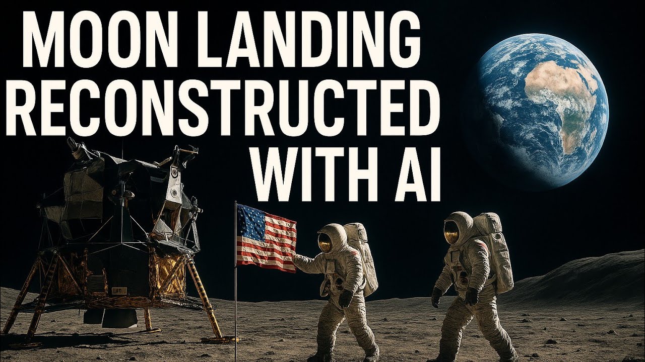 Moon Landing Reimagined with Artificial Intelligence - YouTube