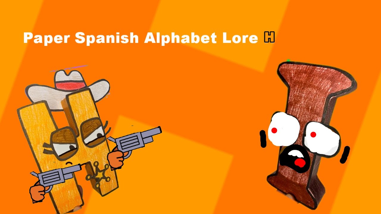 paper spanish alphabet lore H - YouTube