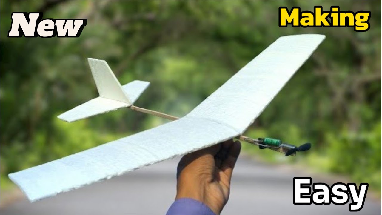 How To Make Simple Airplane • rc Plane • Aeroplane At Home • with ...