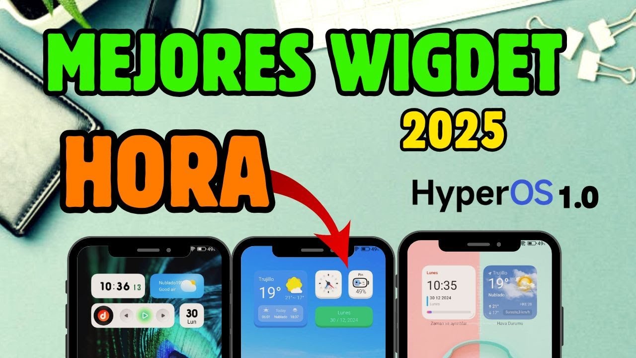 Mejores Widgets de la Hora 2025 para tu Xiaomi - Redmi - Redmi Note - YouTube