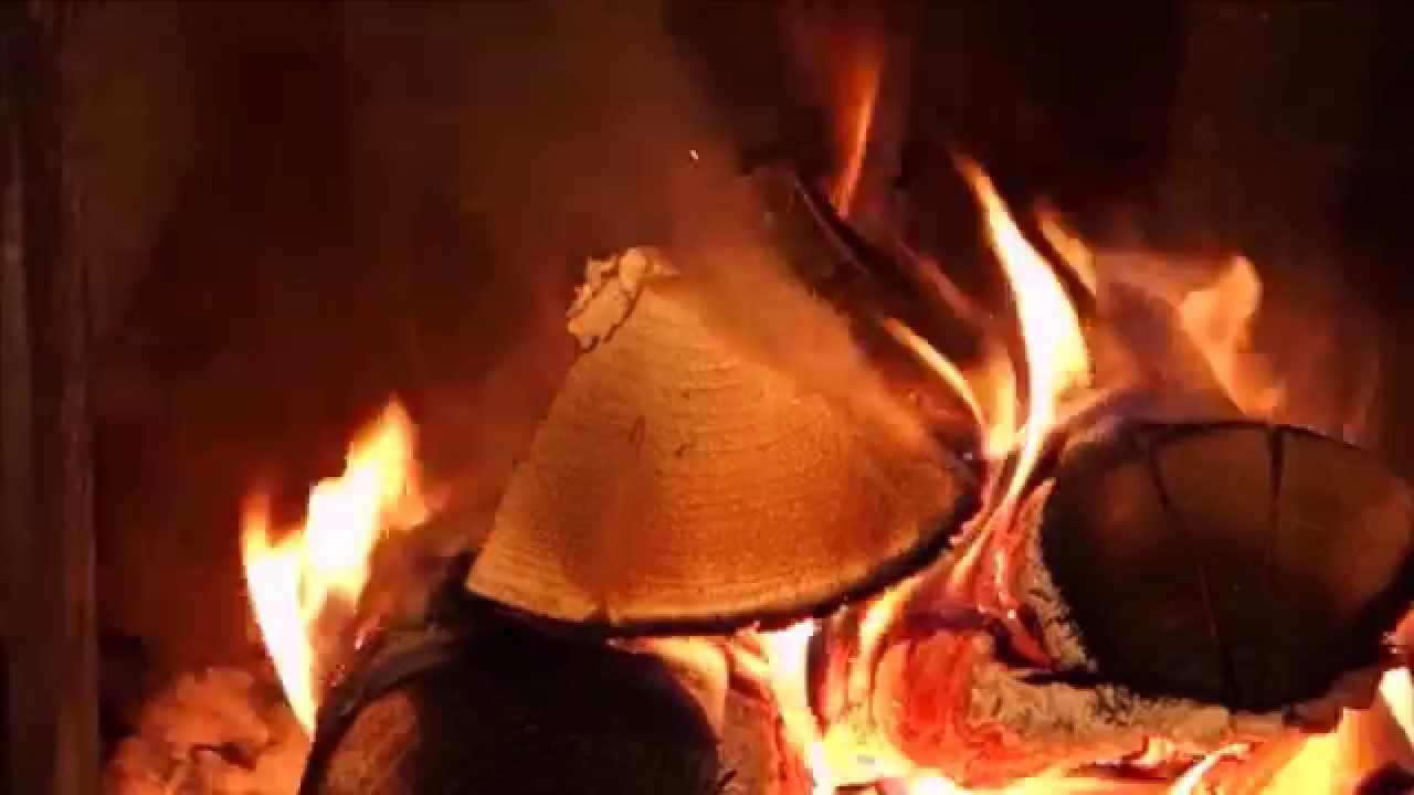 10 HOURS 🔥 Relaxing Wind & Hail Storm & Fireplace full HD with Asmr ...