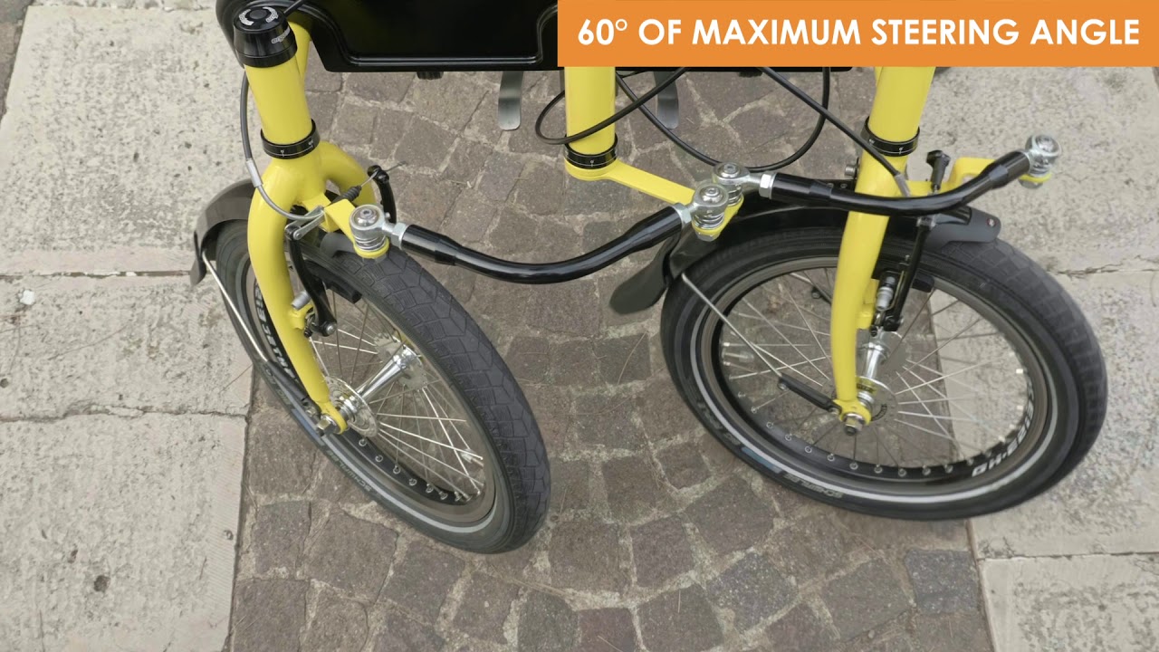 TRIS BIKE: maximum steering angle of 60° - YouTube