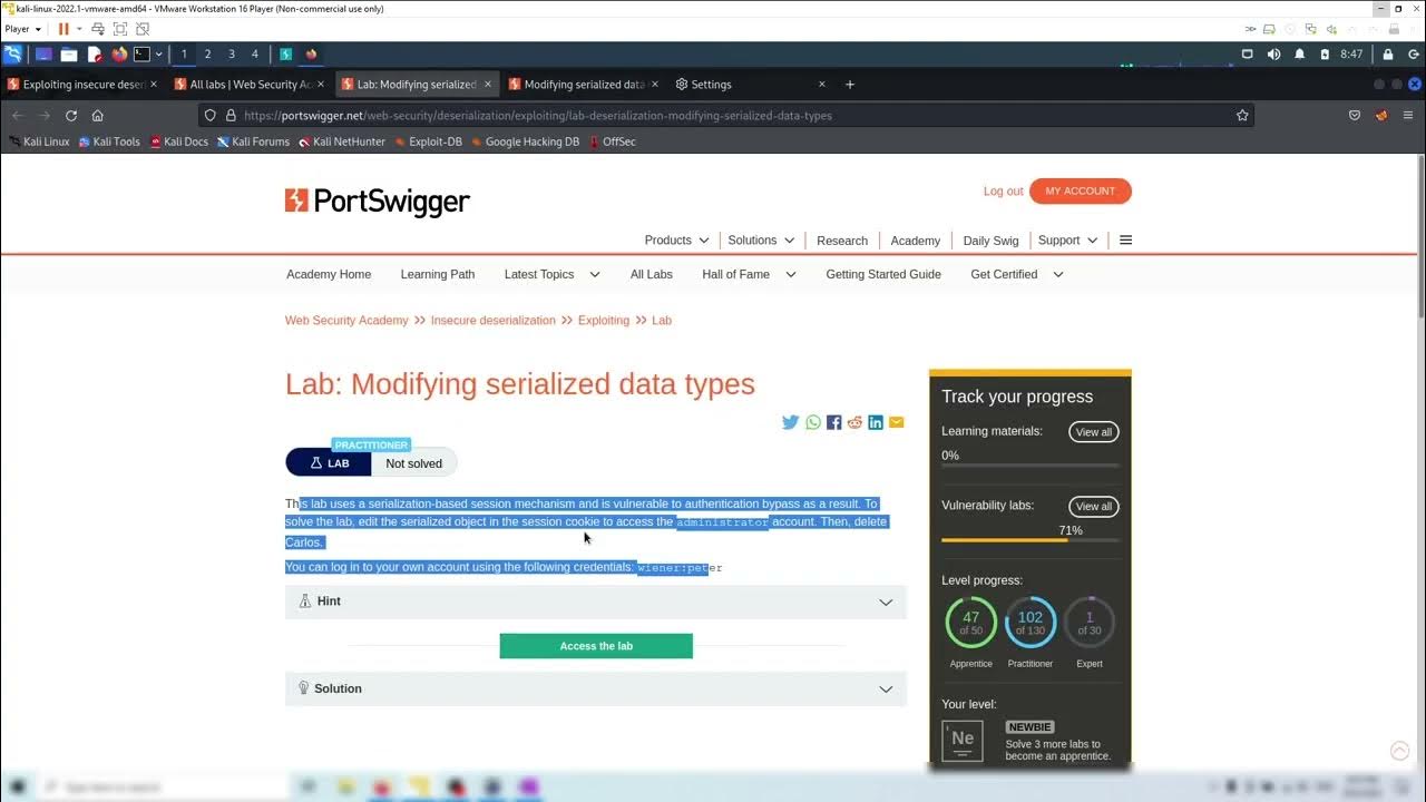 Lab: Modifying serialized data types - YouTube
