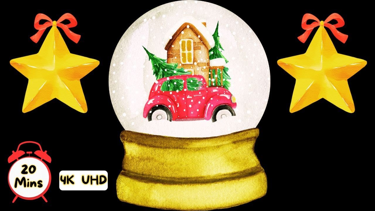 Baby Bliss Sensory | High Contrast | Christmas Snow Globes - YouTube