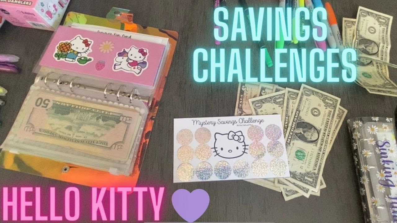 Savings Challenge Day 🤑 Hello Kitty Challenge 💜 #BCL🖤 - YouTube