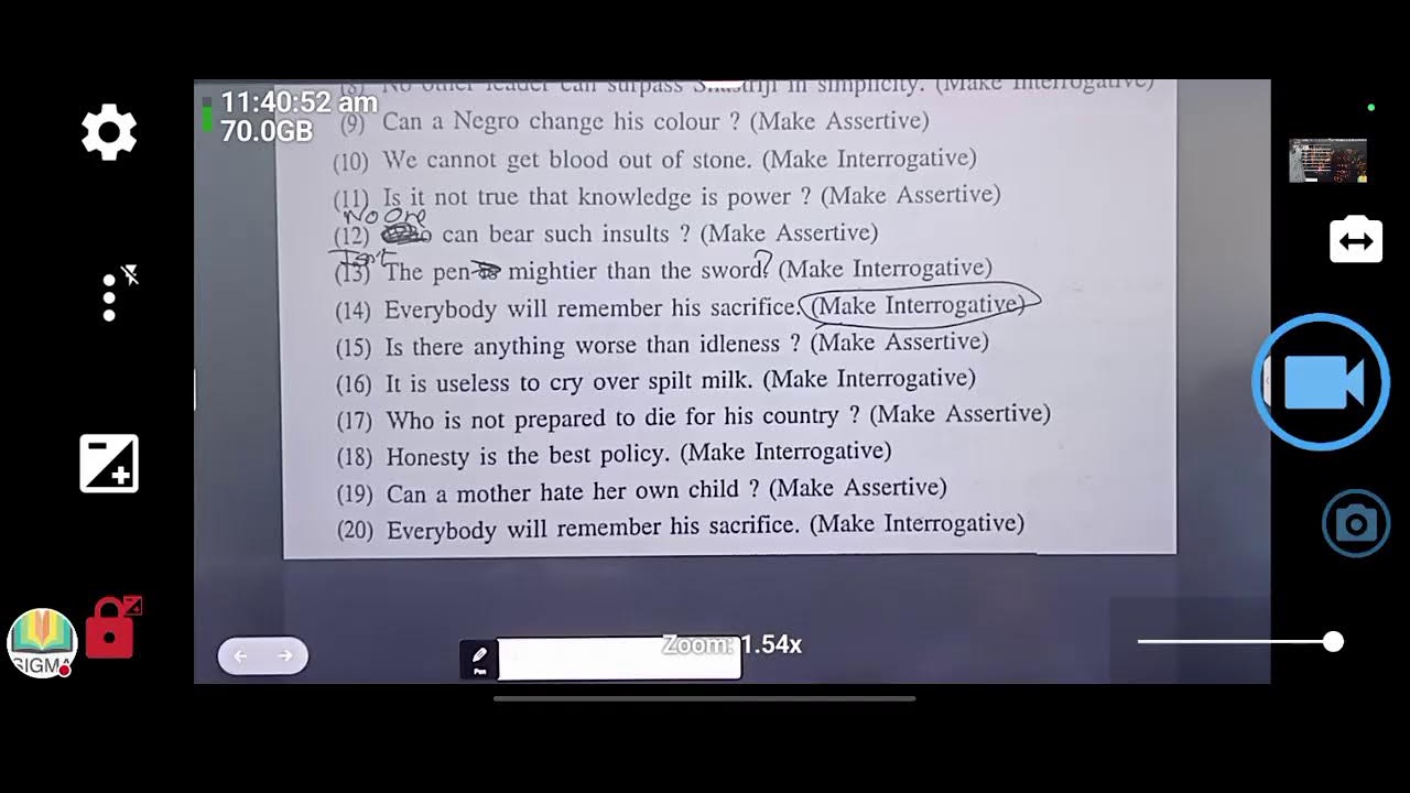 Std-10 Grammar Transformation Of Sentences part-3 By Nikhil Sir ...