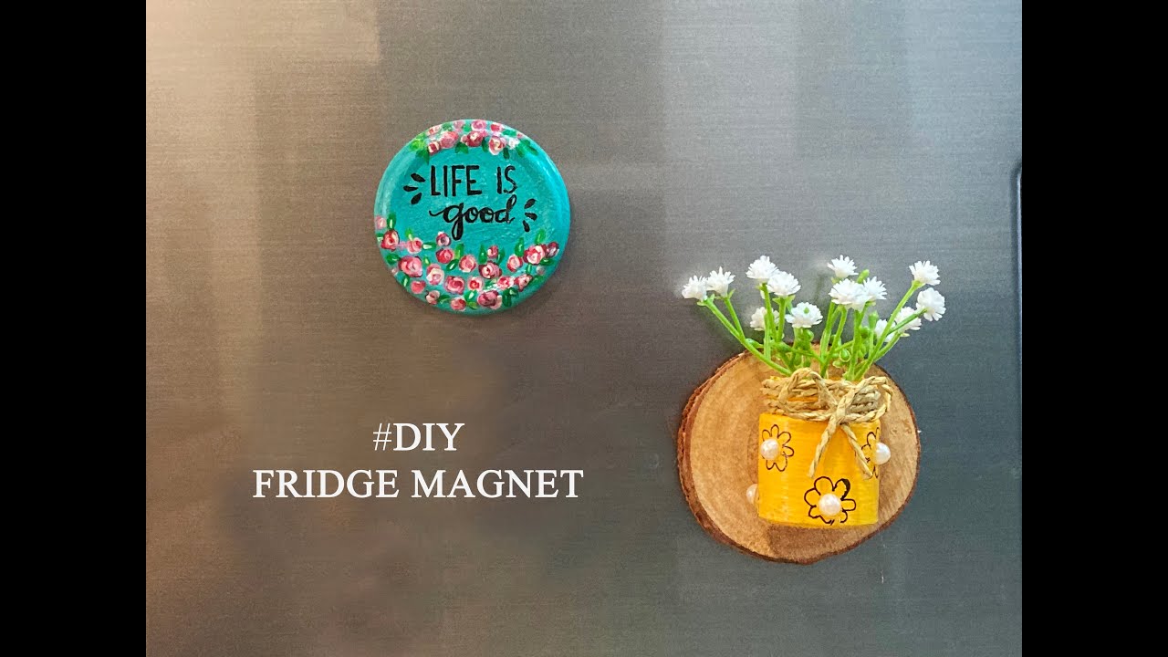 #DIY Easy Recycled Crafts - Learn to make Fridge Magnet (Part II) - YouTube
