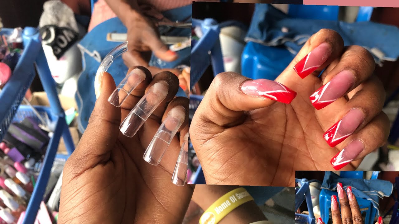 How to do double glass nails with design |detailed tutorial and simple ...