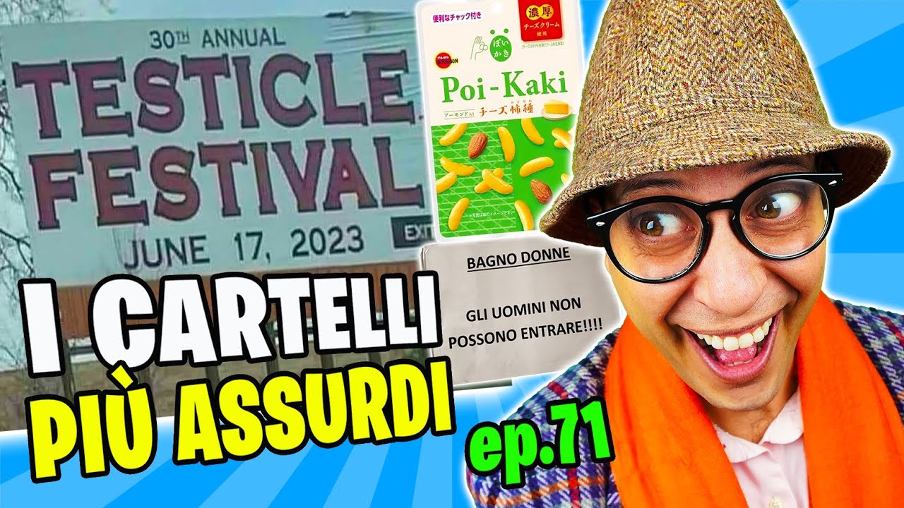 I CARTELLI più DIVERTENTI di sempre *parte 71* - YouTube