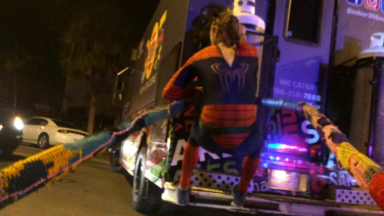Spider Man in Miami - YouTube