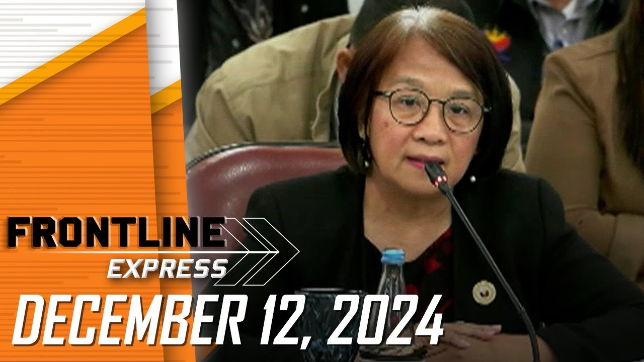 FRONTLINE EXPRESS LIVESTREAM | December 12, 2024 | 3:15PM - YouTube