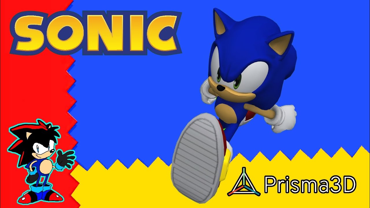 Modelo Do Sonic Pra Prisma 3D Download - YouTube