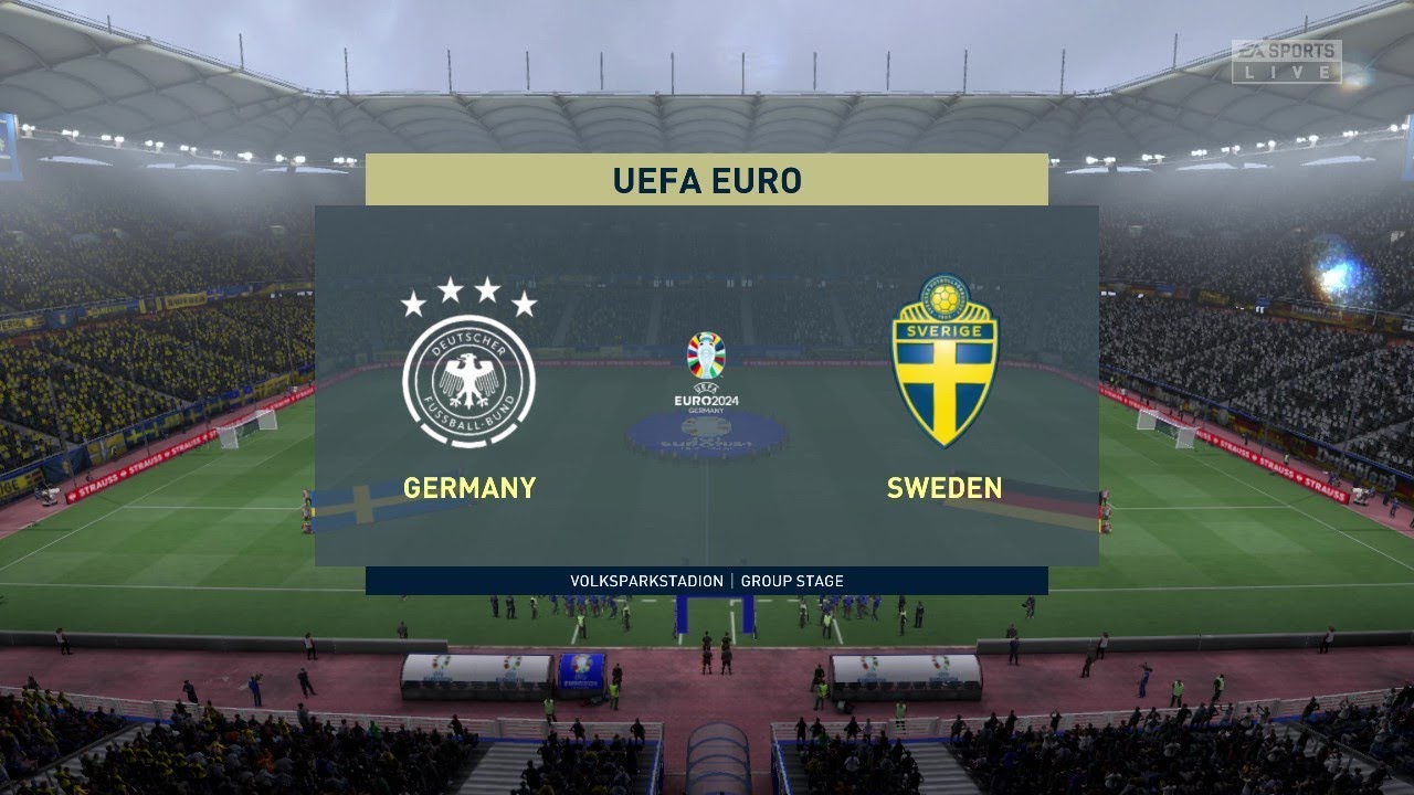 Germany vs Sweden Euro Cup 22 | Group Stage Match | FIFA 22 Gameplay ...