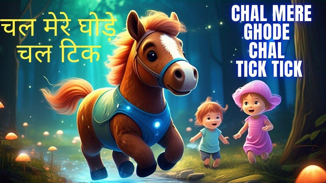 Chal Mere Ghode Chal Tick Tick | kids videos | cartoon | kids | viral ...